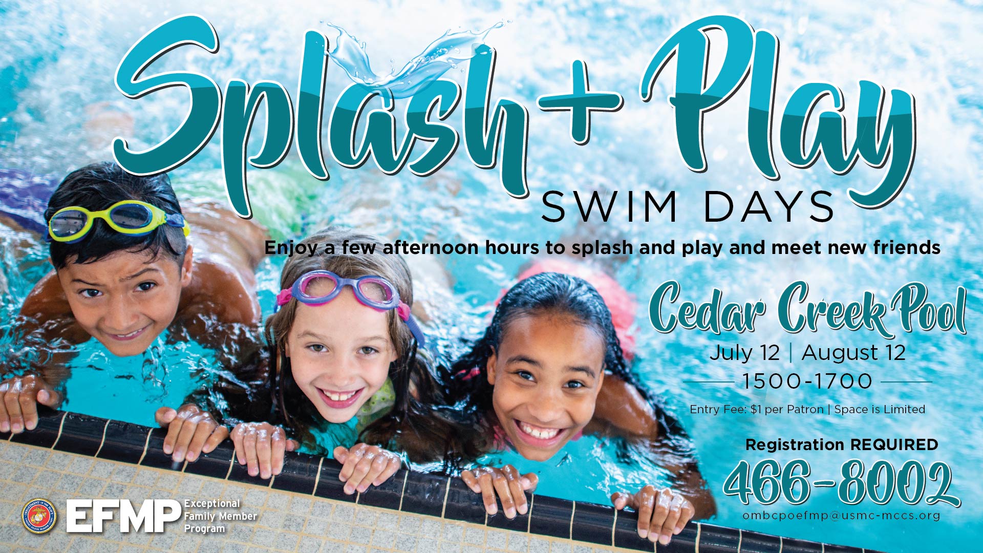 MCCS EFMP Splash & Play Swim Days