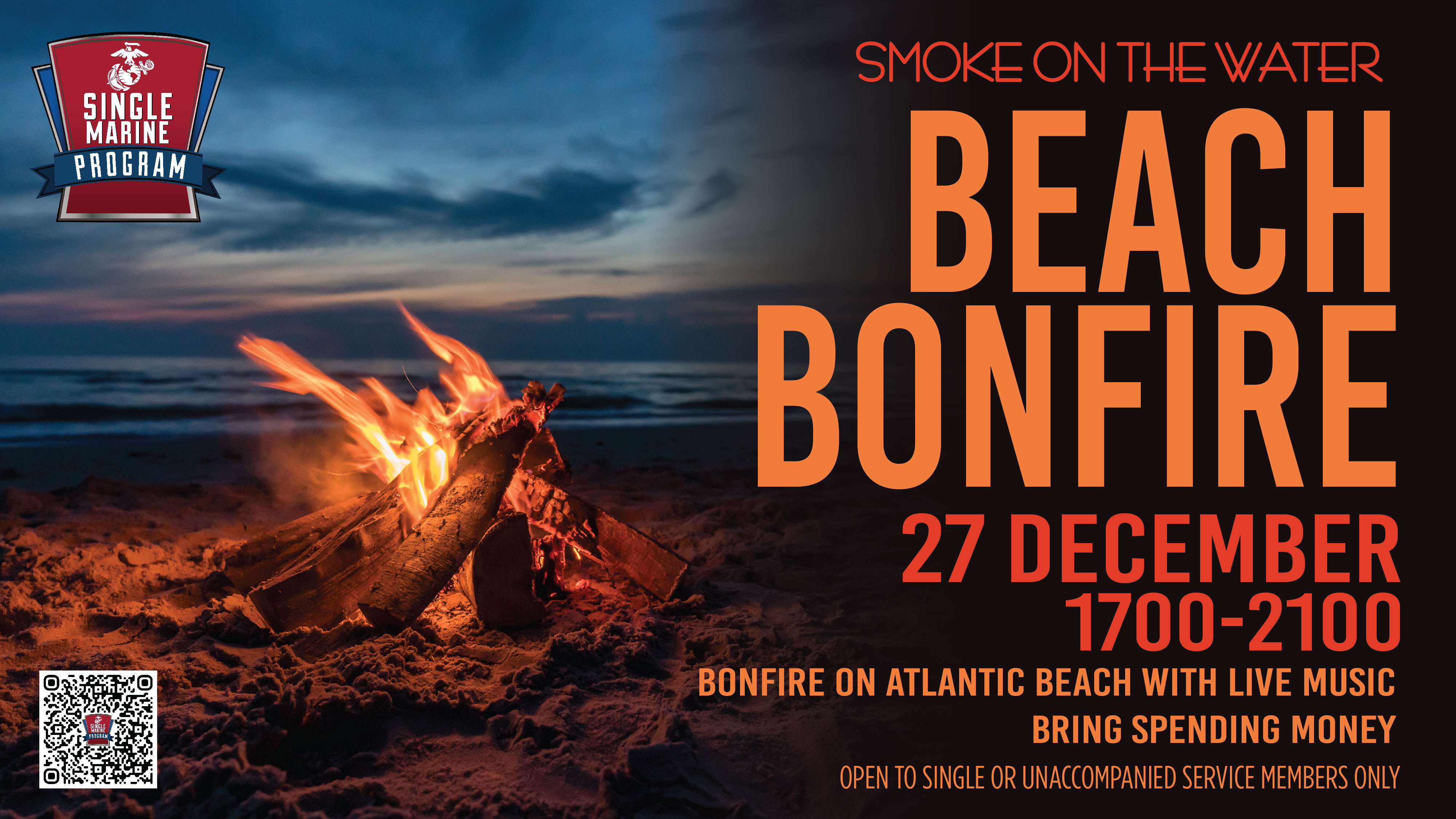 MCCS Smoke on the Water Beach Bonfire