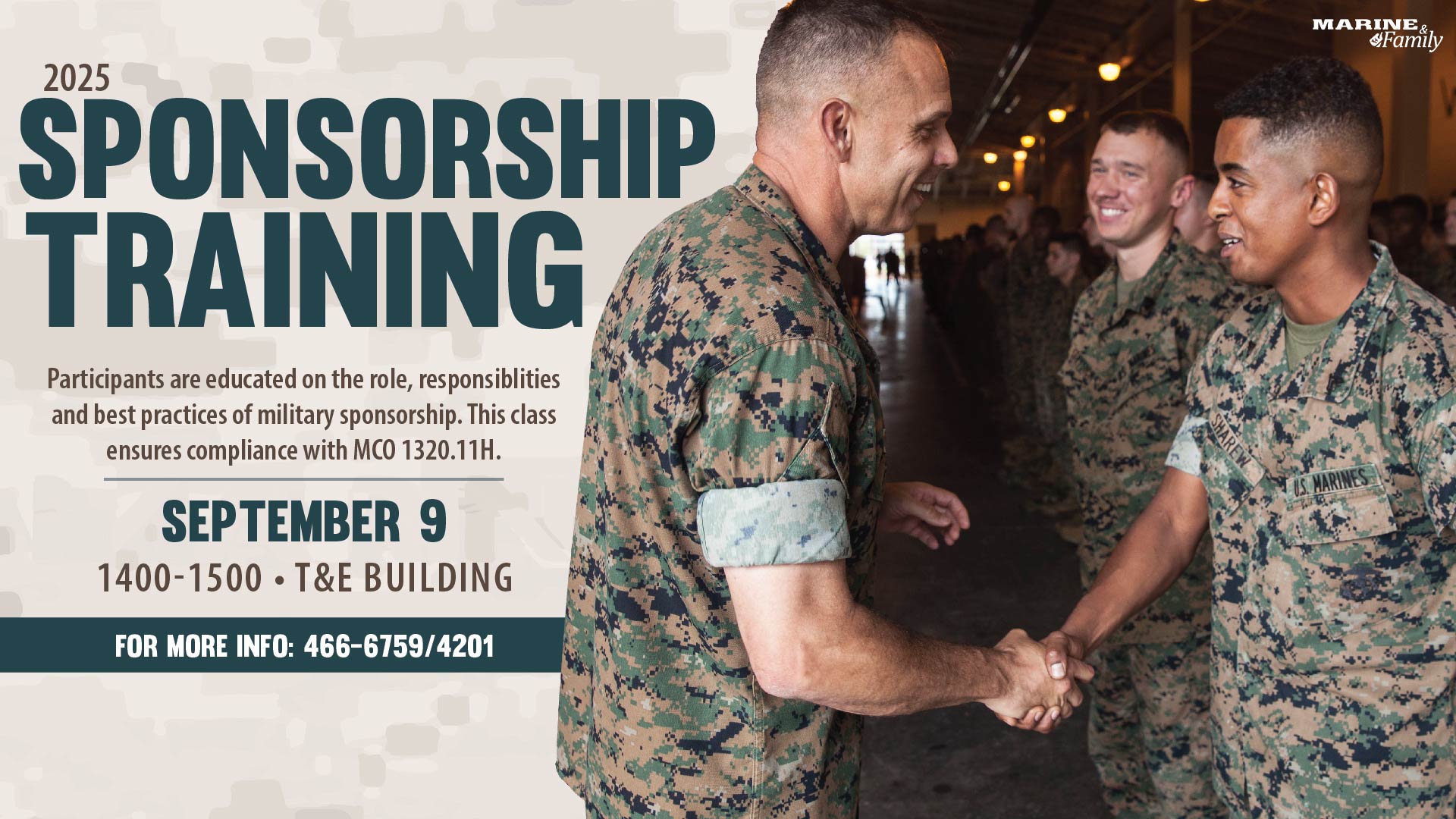 MCCS Sponsorship Training