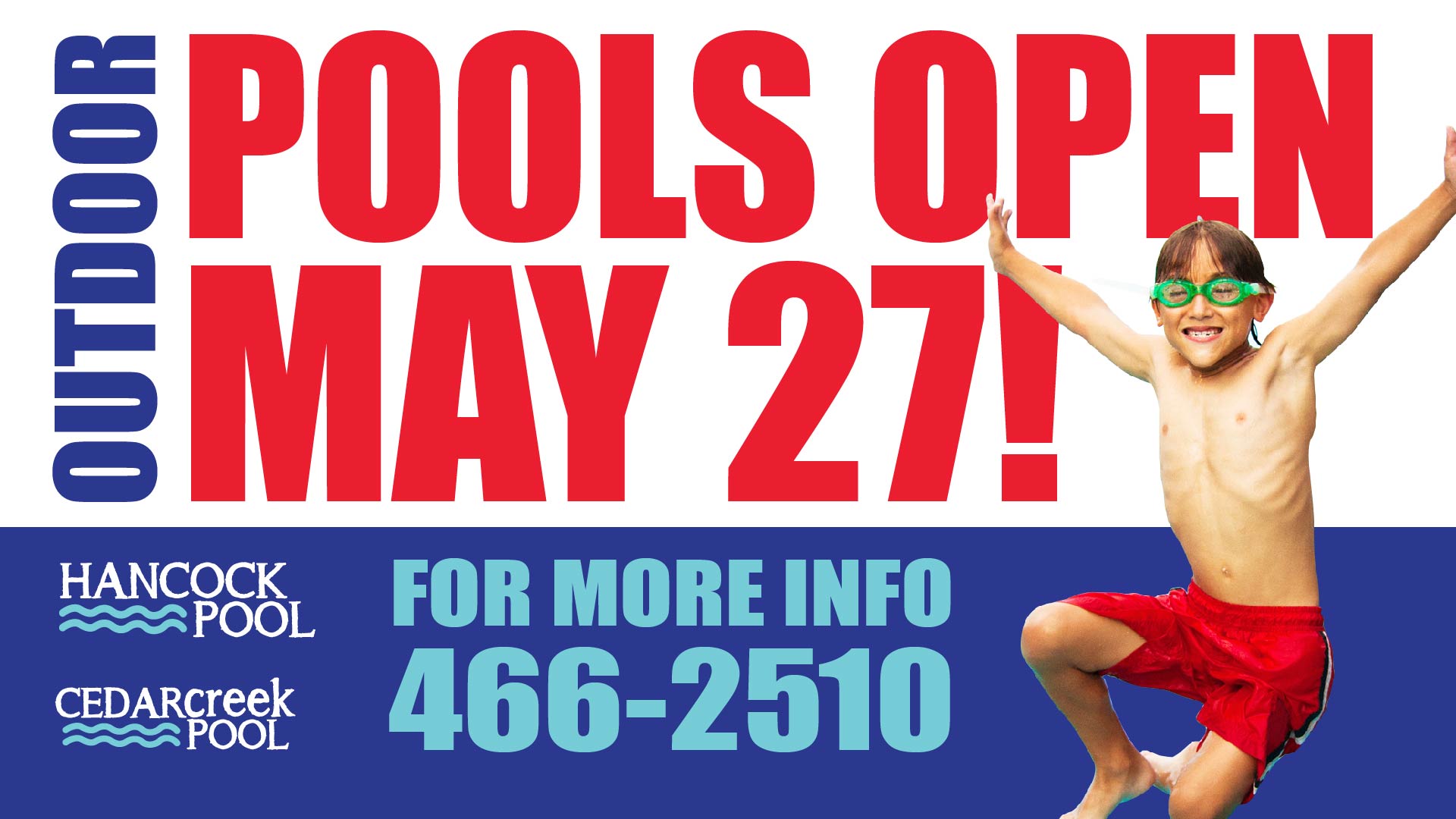 MCCS Pools Open
