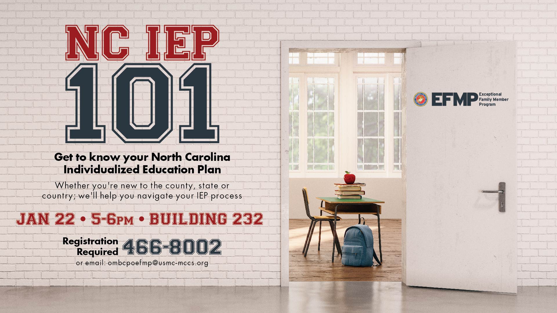 MCCS North Carolina IEP 101 with EFMP