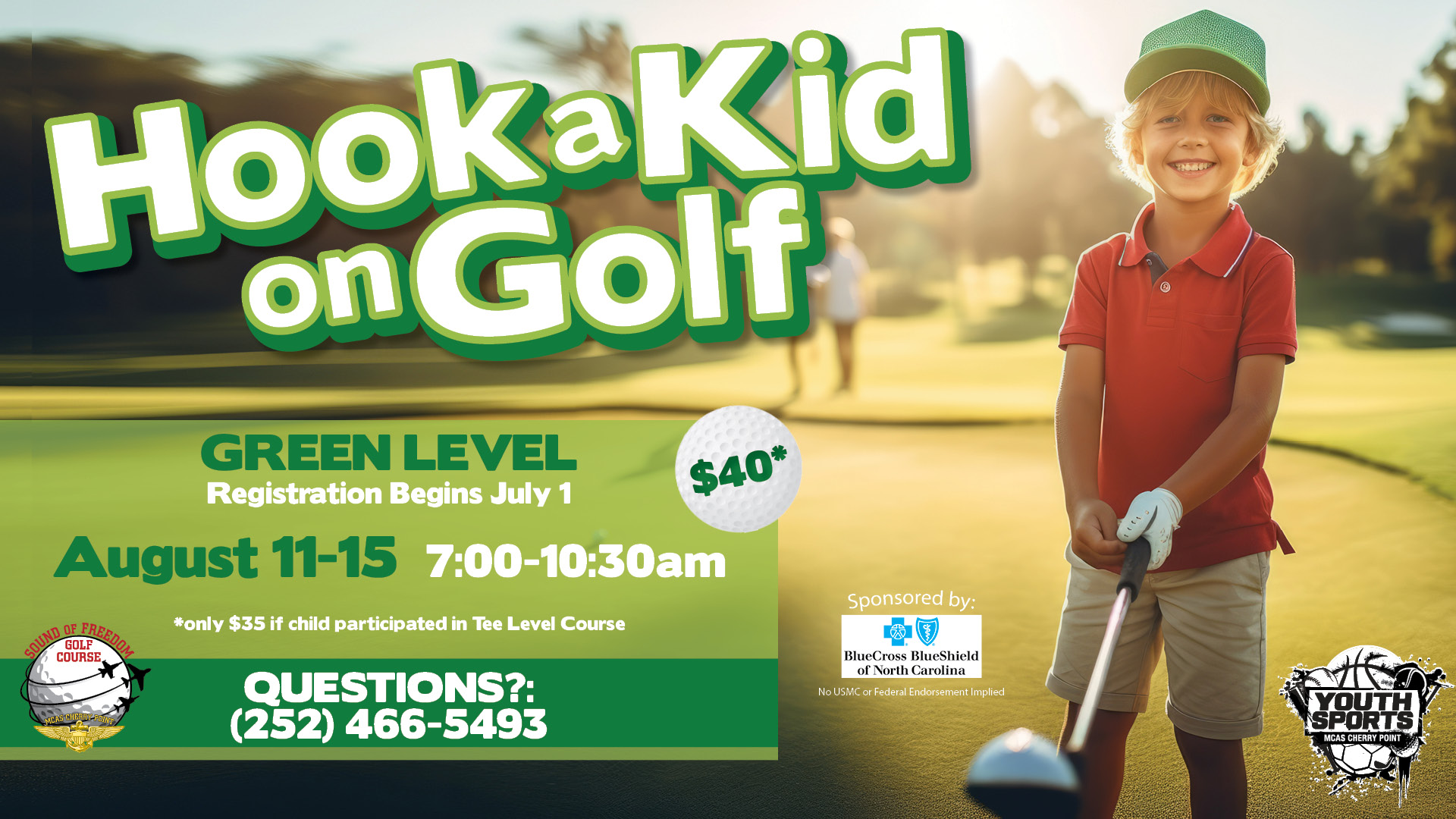 MCCS Hook a Kid on Golf - Green Level