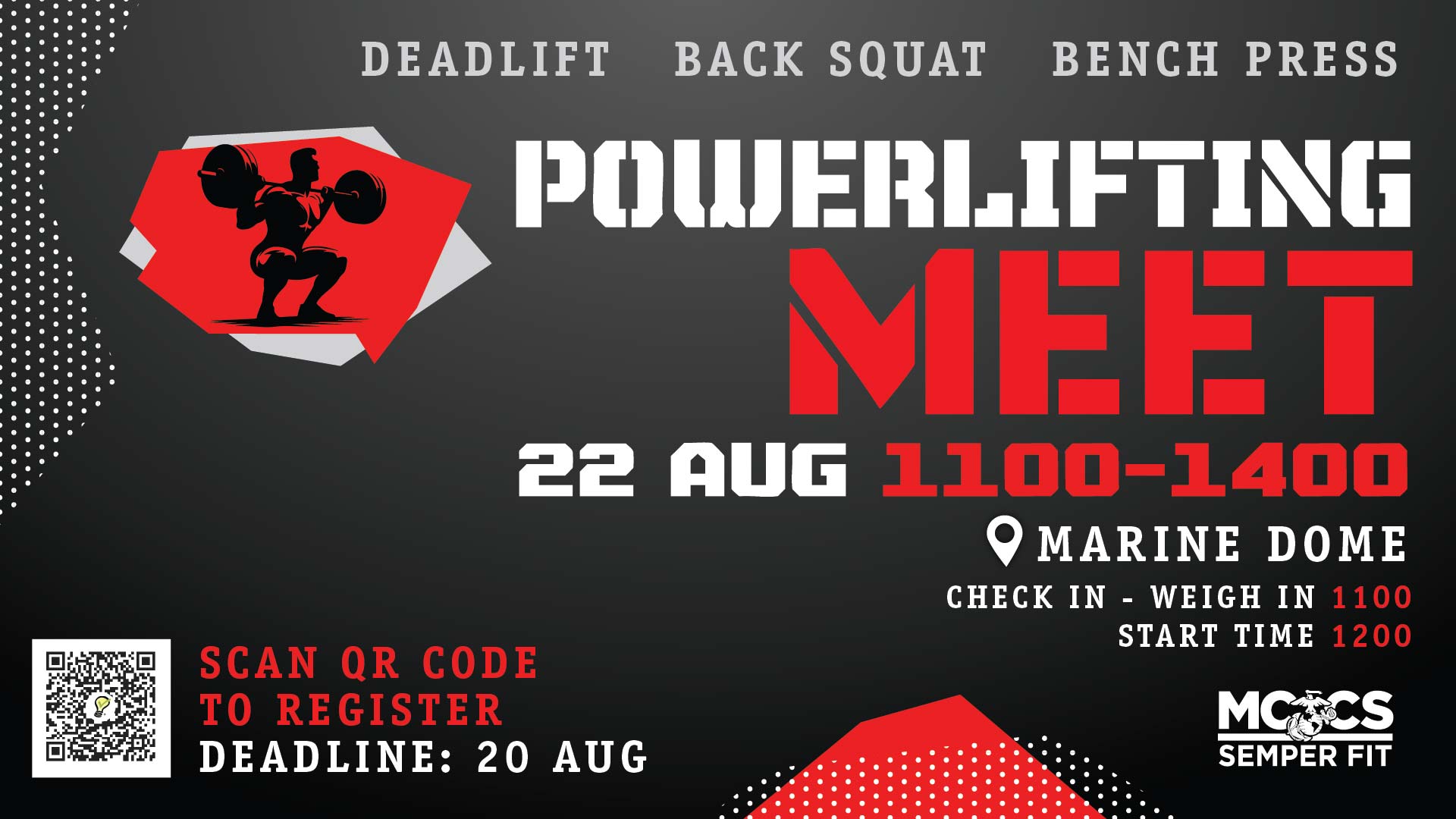 MCCS Powerlifting Meet