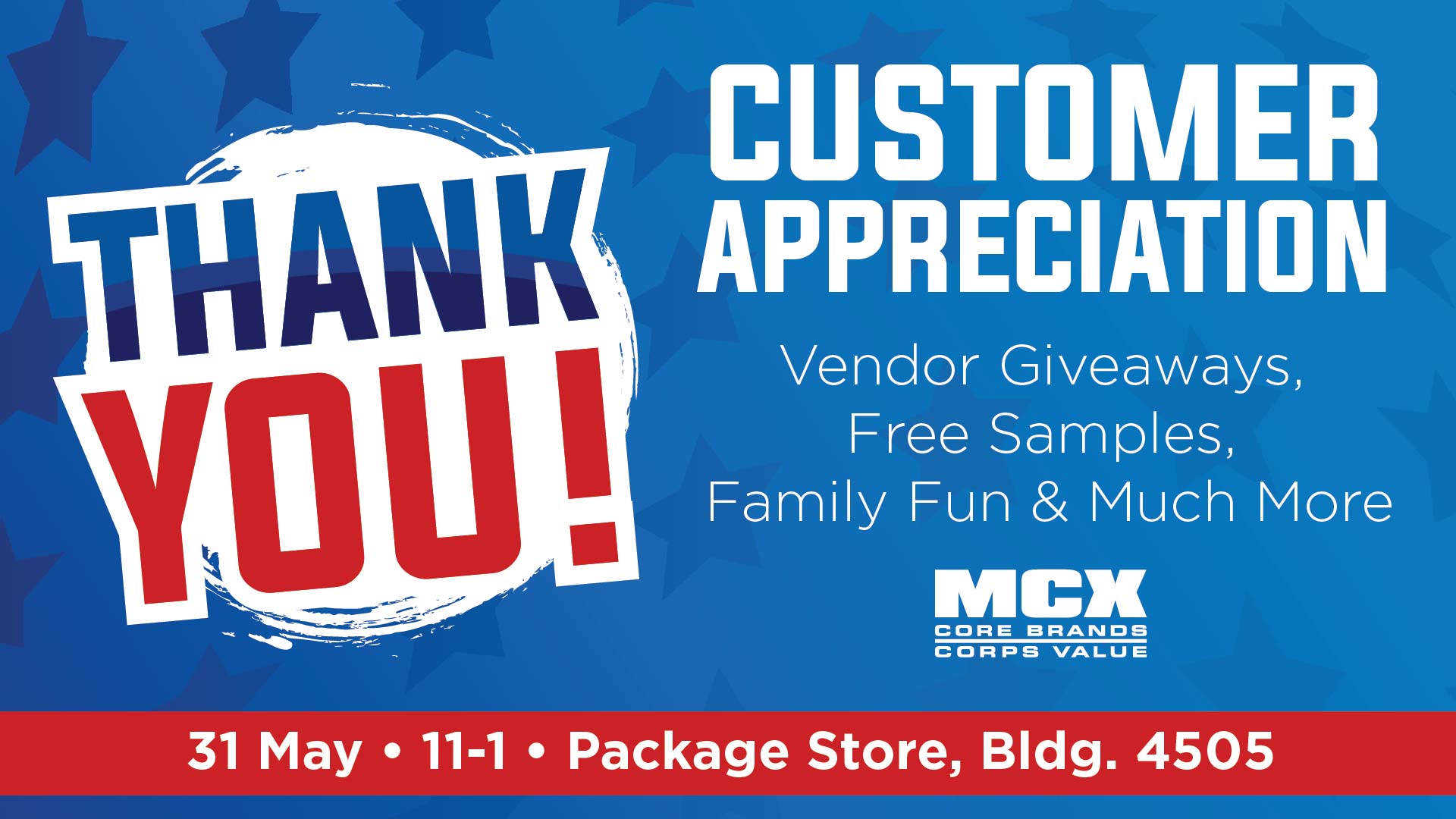 MCCS Package Store Customer Appreciation