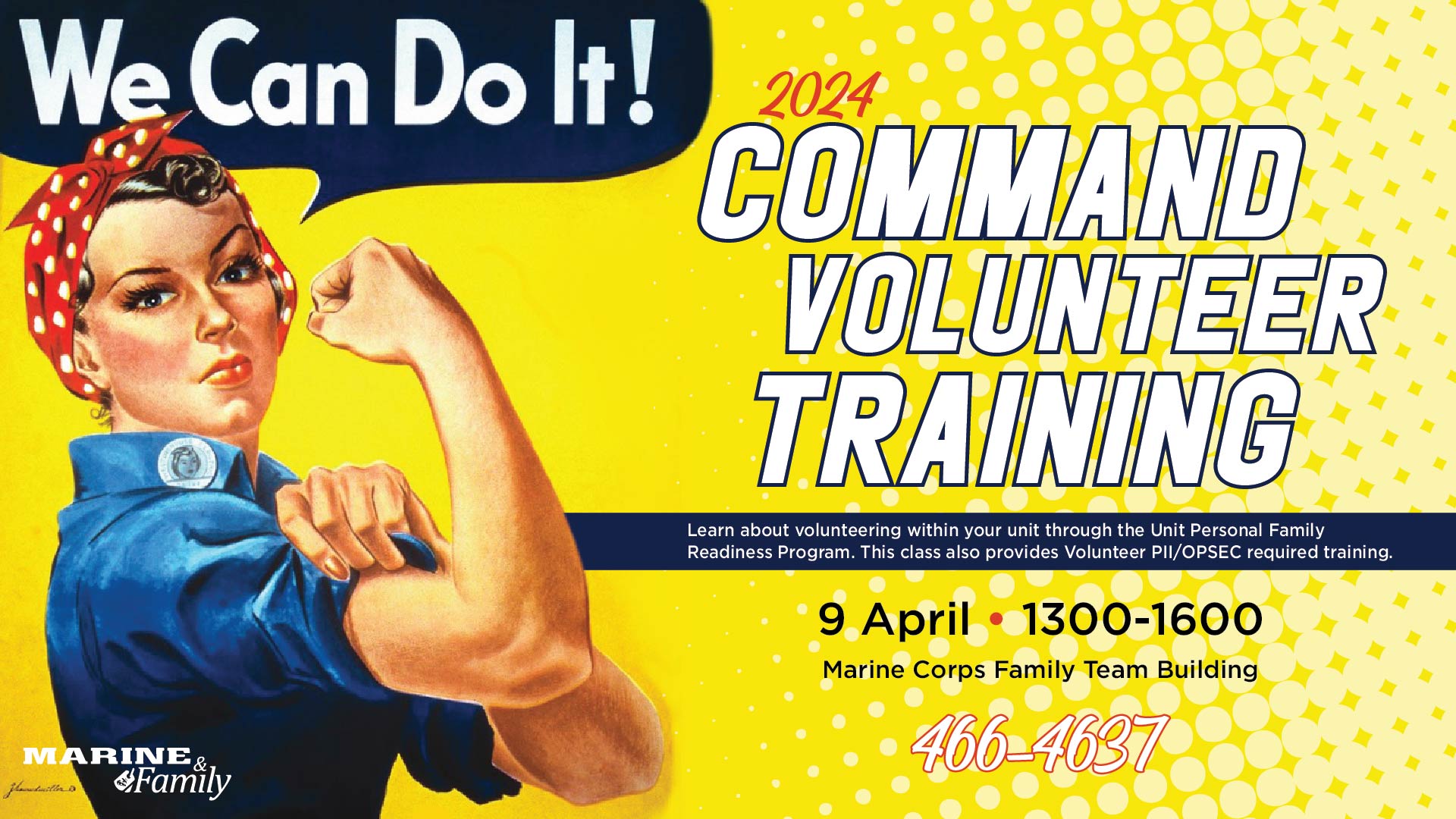 MCCS Command Volunteer Training