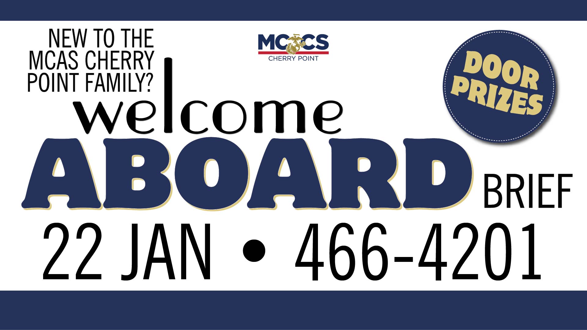 MCCS Welcome Aboard Brief