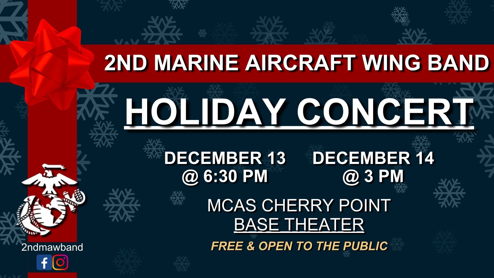 MCCS 2nd Marine Aircraft Wing Band Holiday Concert