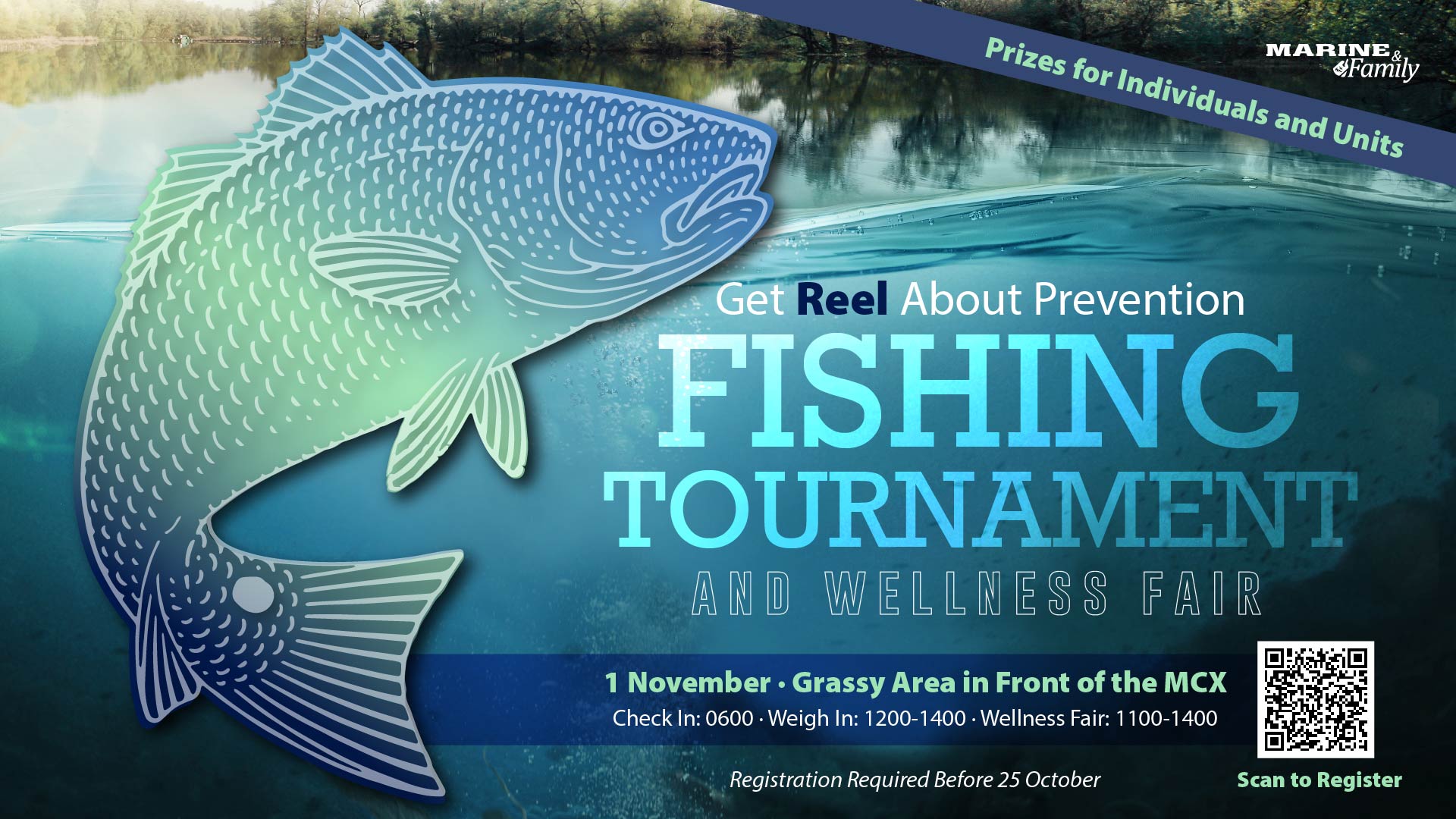 MCCS "Get Reel About Prevention" Fishing Tournament & Wellness Fair