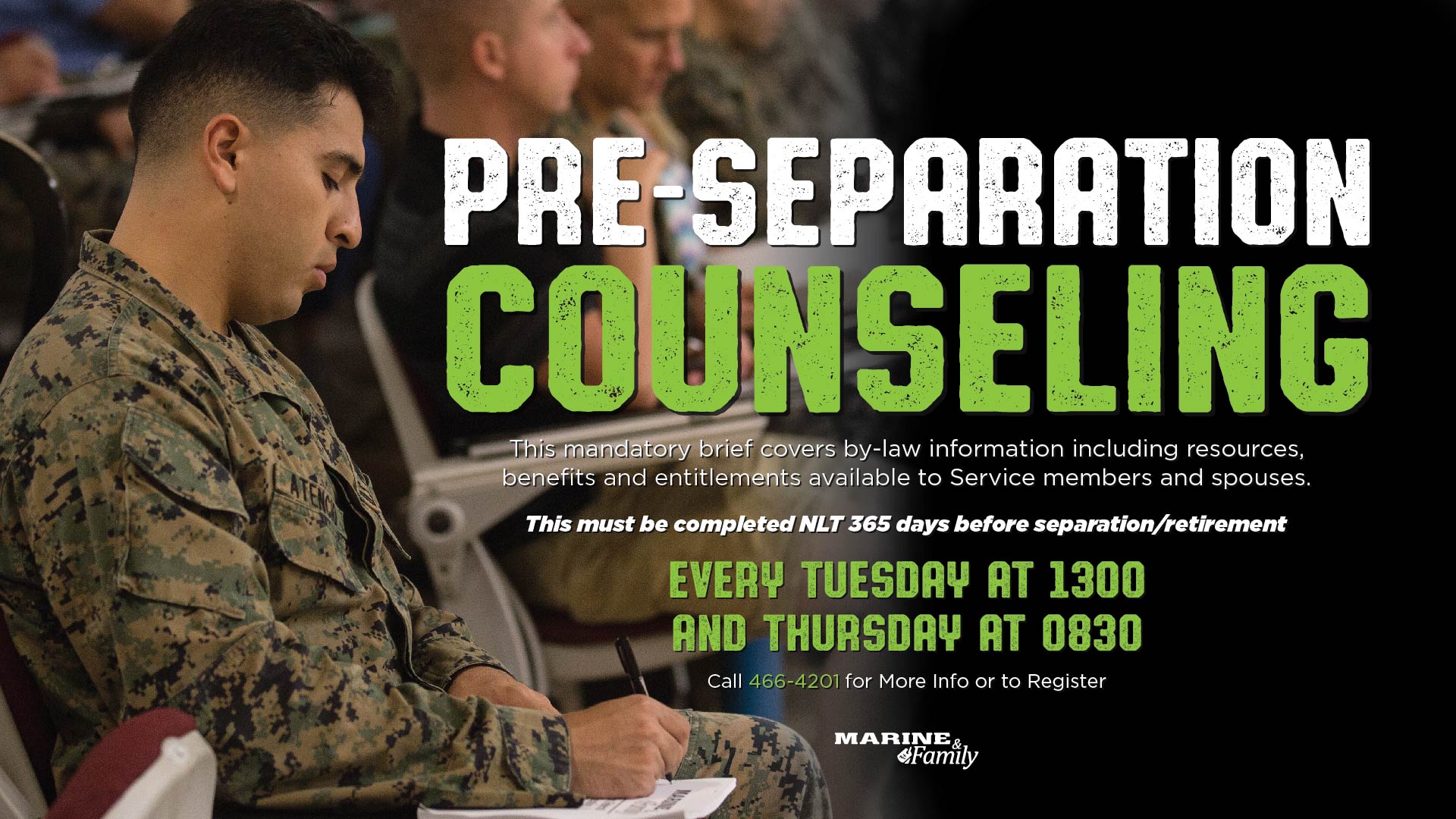 MCCS Pre-Separation Counseling Brief