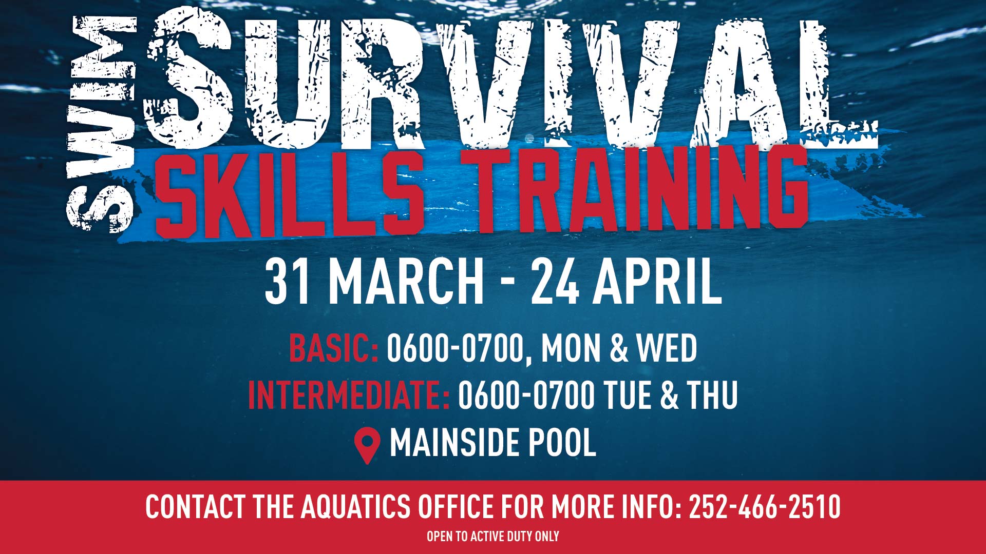 MCCS Swim Survival Skills Training
