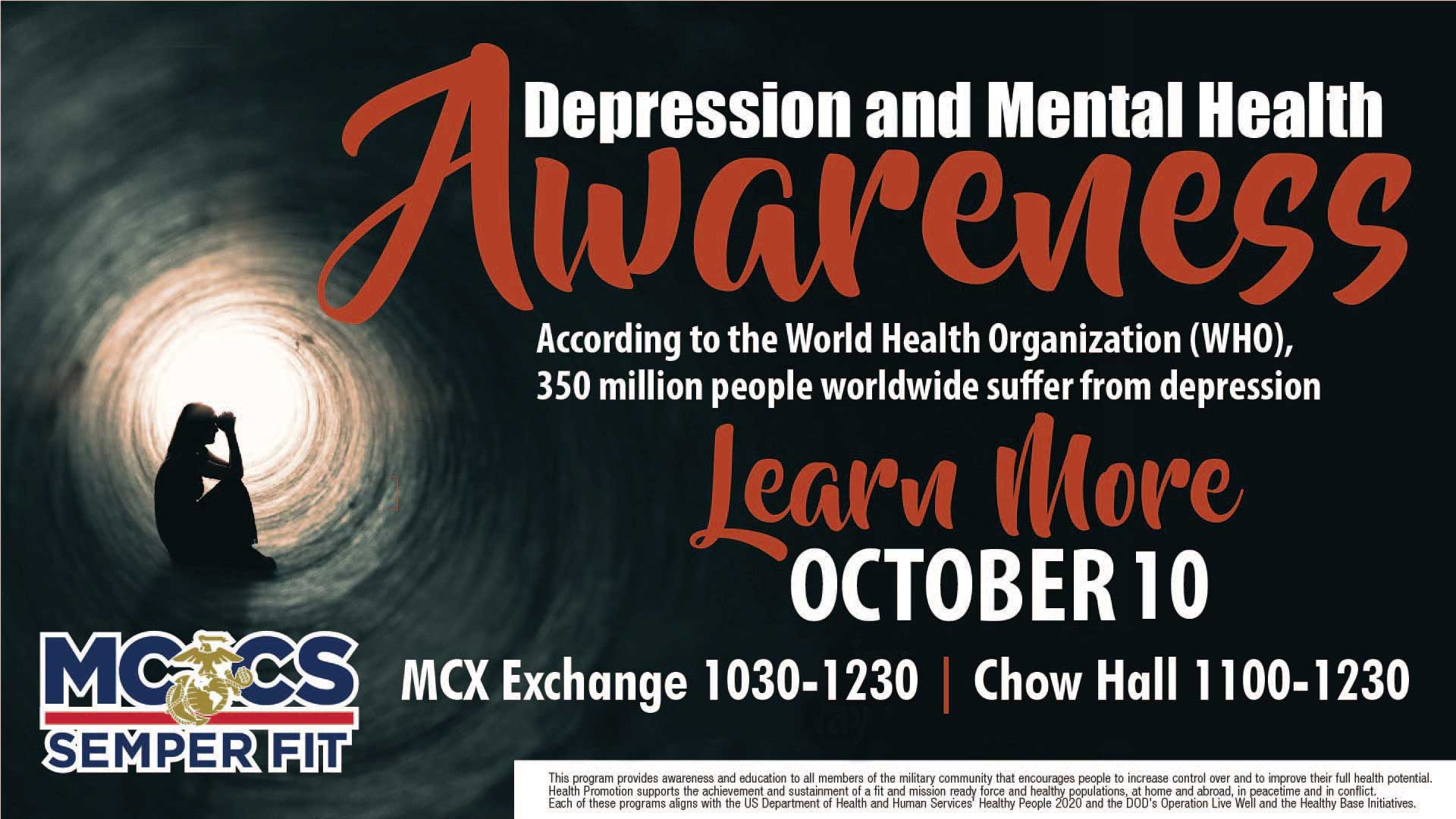 MCCS Depression and Mental Health Awareness