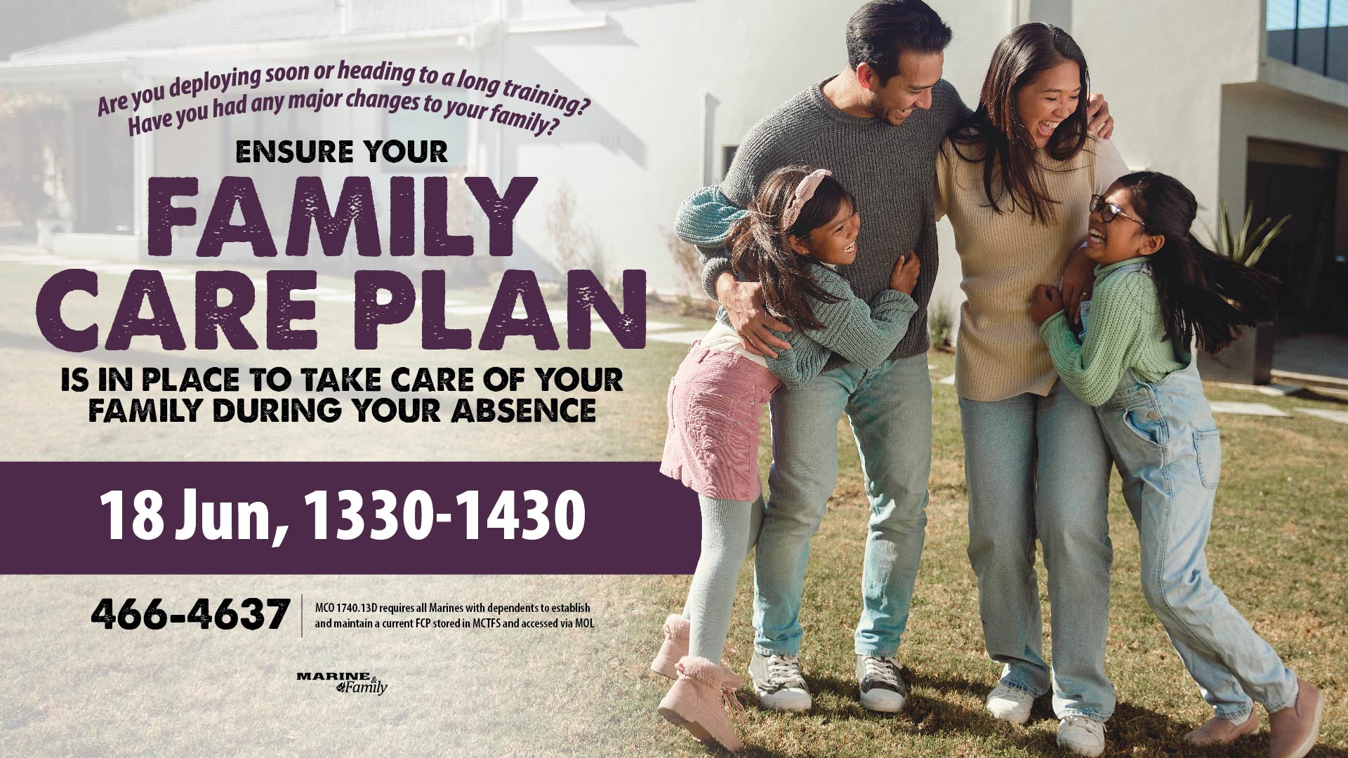 MCCS Family Care Plan