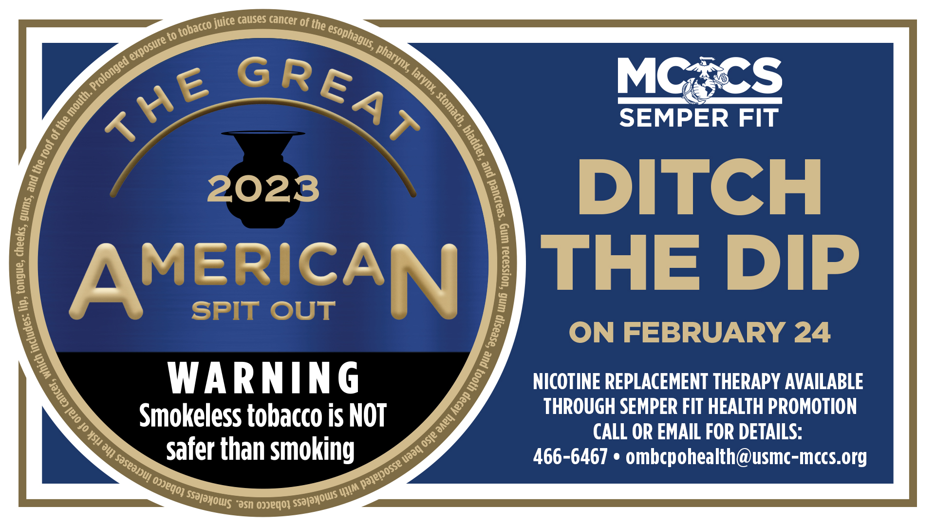 MCCS Great American Spit Out