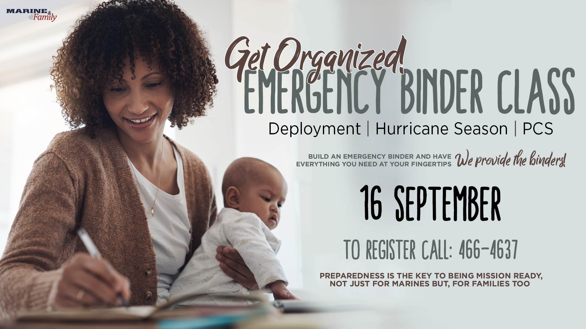 MCCS Emergency Binder Workshop